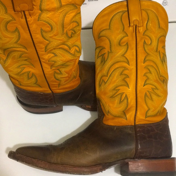 Justin Boots | Shoes | Justin Square Toe Boots Euc Cowboy Western ...